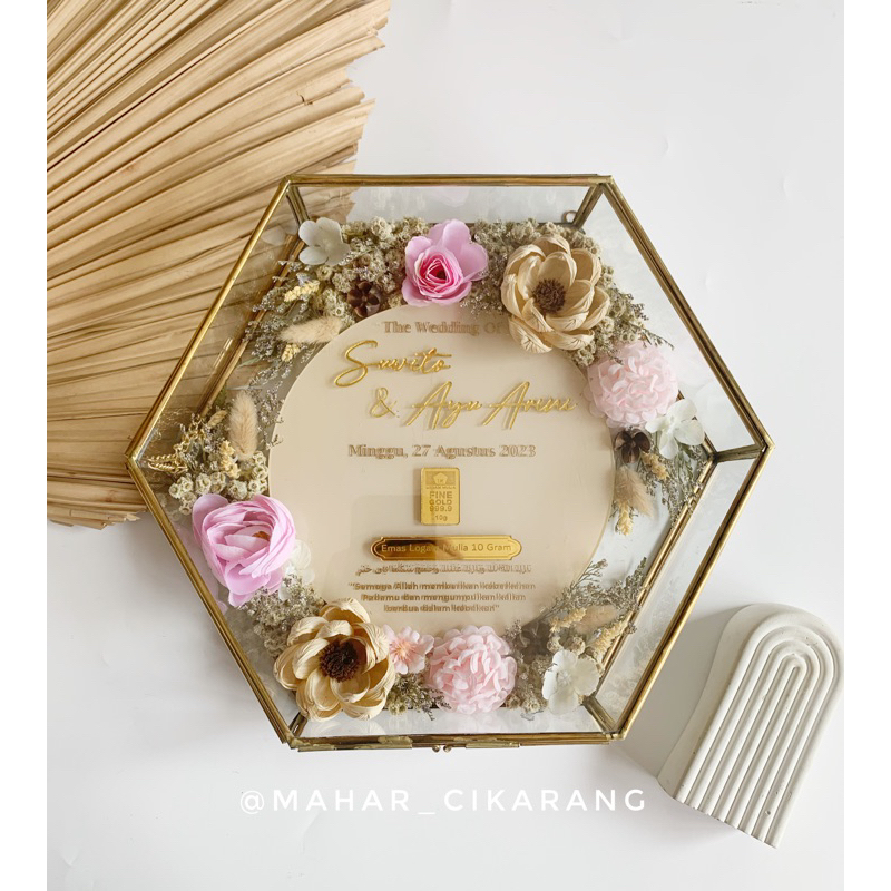 Jual MAHAR NIKAH TERARIUM HEXAGON MAHAR PERNIKAHAN | Shopee Indonesia