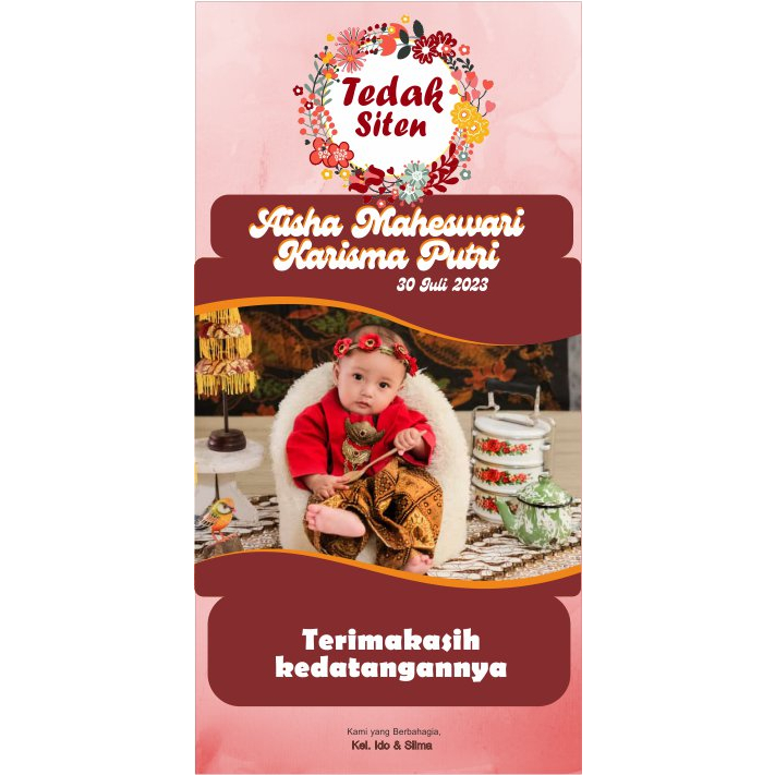 Jual Ucapan terimakasih tedak siten dan ulang tahun | Shopee Indonesia