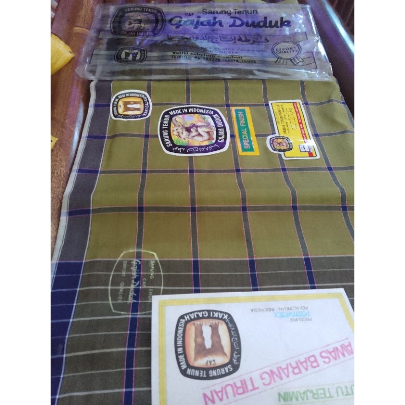 Jual sarung gajah duduk super jadul tjap sablon dan logo. | Shopee ...