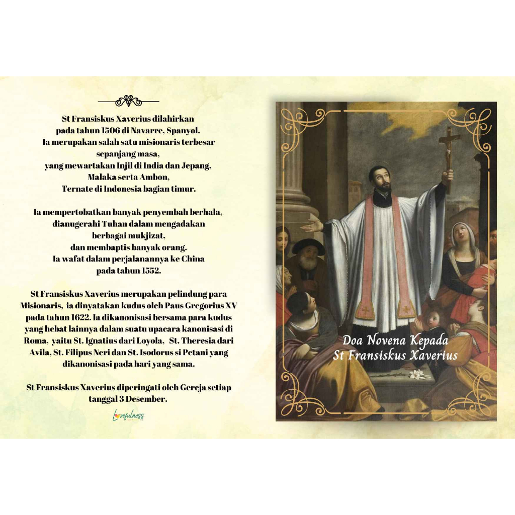 Jual Lembar Doa Novena Katolik/ Lembar Novena Santo Santa | Shopee ...