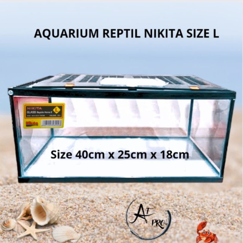 Jual Tank Aquarium Kura,Hamster,Landak AQUARIUM REPTILE NIKITA STAR SIZE L + PACKING KAYU ...