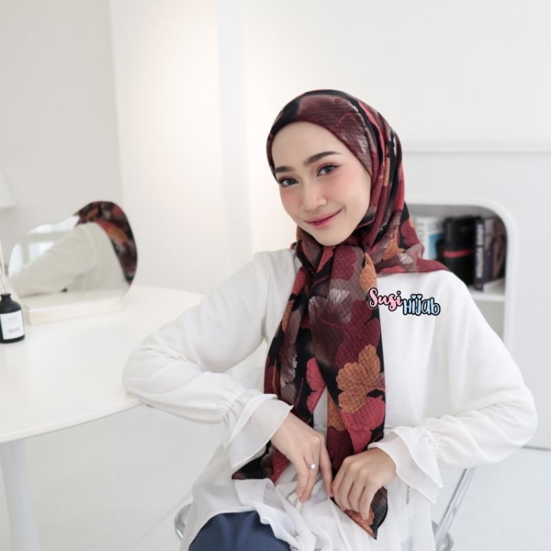 Jual HIJAB SEGIEMPAT INNER MOTIF BY SUSI HIJAB ORI LIVE JAM JAM 8 MALAM ...