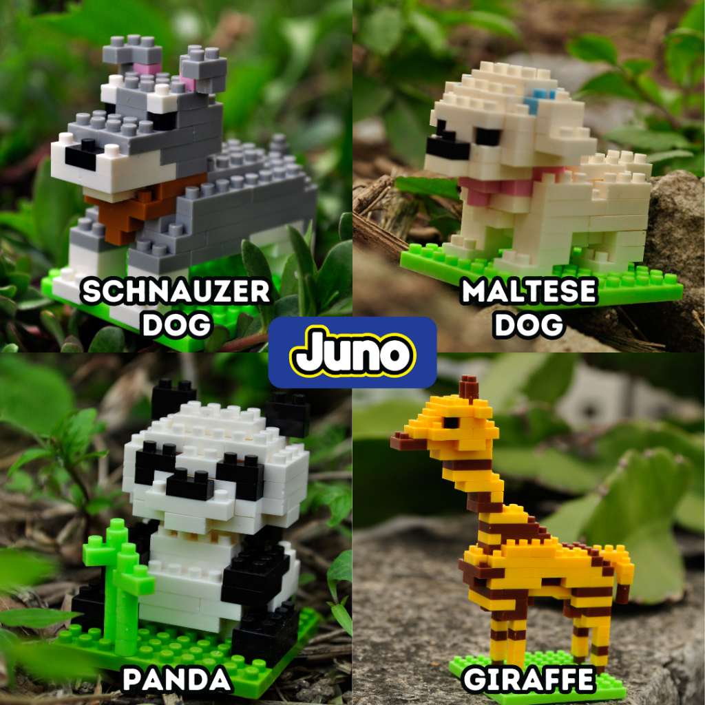 Jual Juno Mainan Balok Binatang - Juno Nano/Micro Blocks Animal Series ...