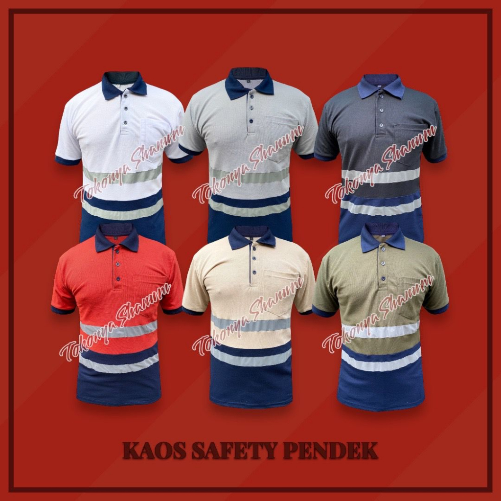 Jual Kaos Safety Kerah / Kaos Polo Safety Pendek / Poloshirt / Polo ...