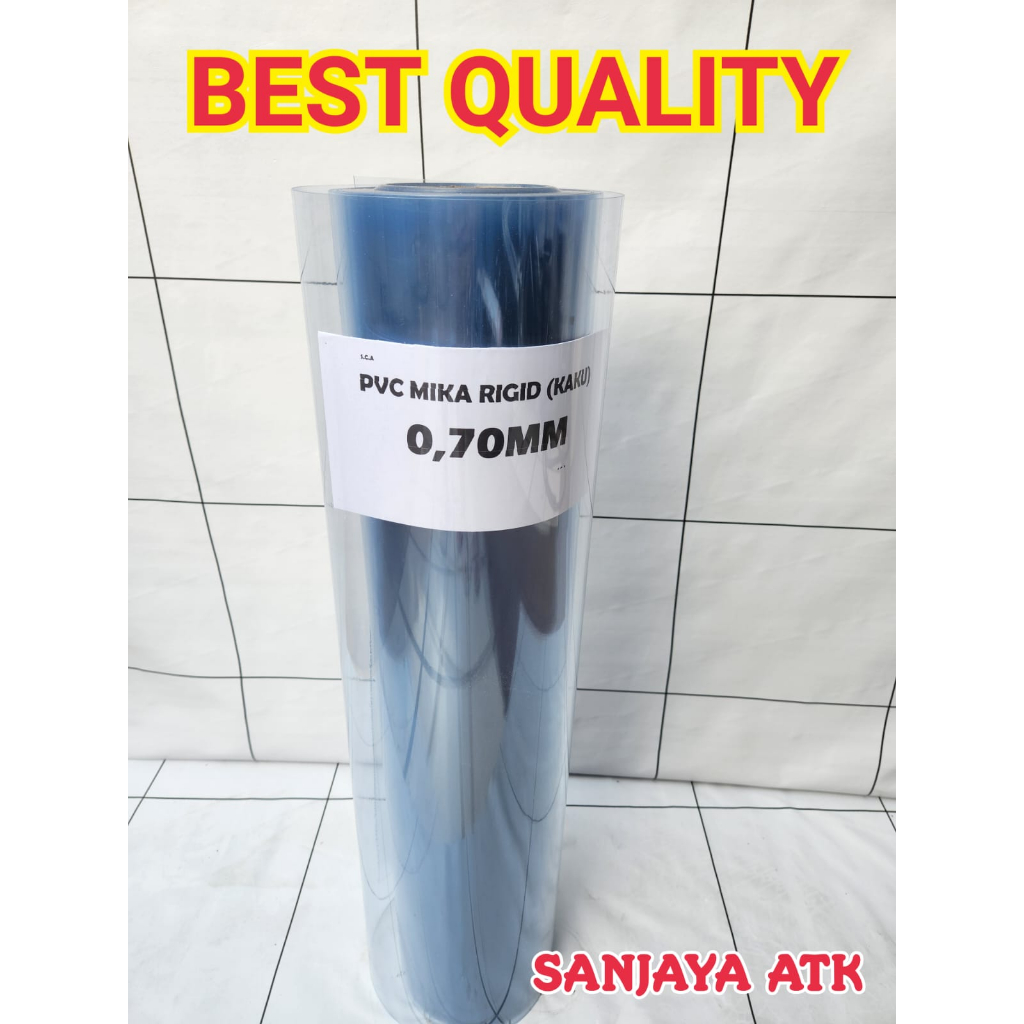 Jual MIKA KAKU BENING PVC PER ROLL TEBAL 0.70MM | Shopee Indonesia