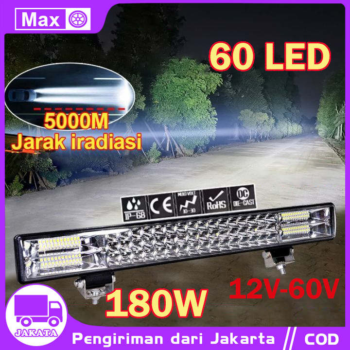 Jual 60LED 120W 12V-60V SLRG LED Light Bar Spot Banjir Led Bar untuk ...