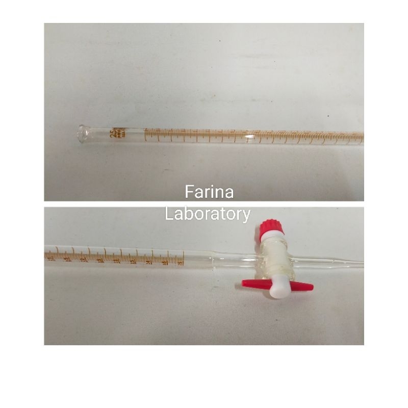 Jual Buret 25ml keran teflon Pyrex Class A | Shopee Indonesia