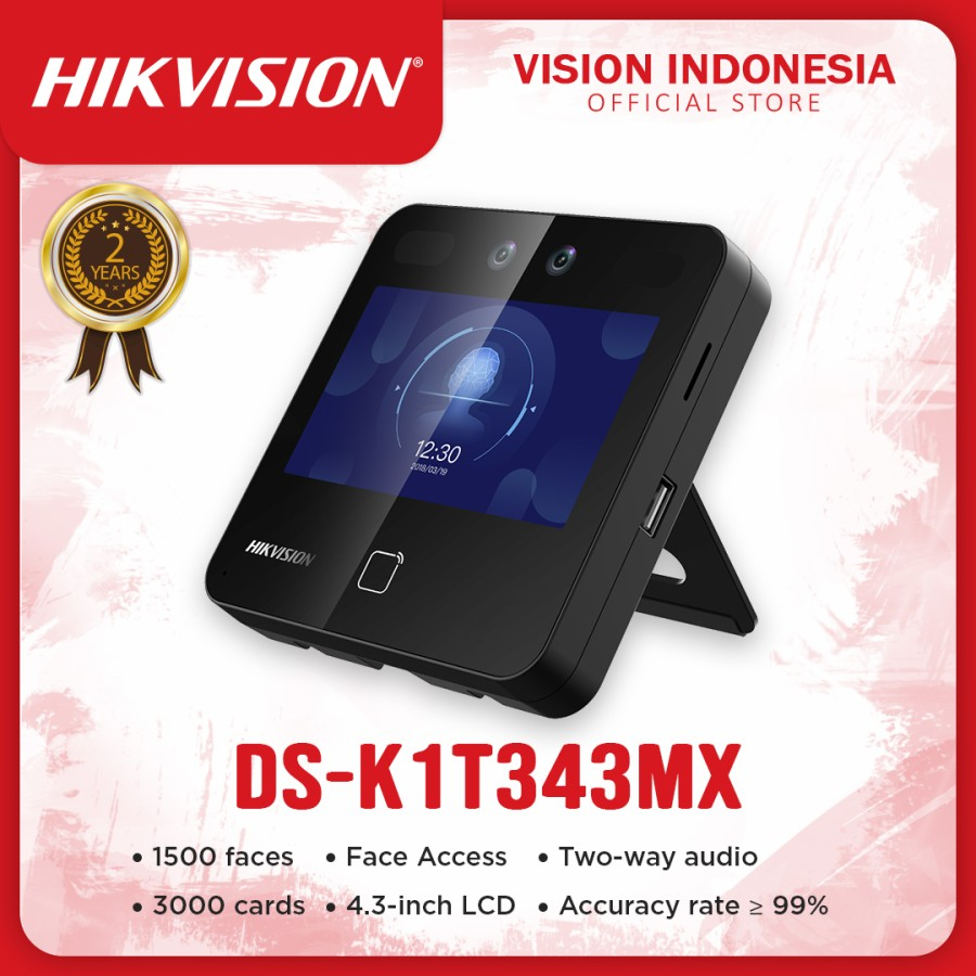 Jual HIKVISION DS-K1T343MX - ACCESS CONTROL FACE / FINGER / CARD with LAN | Shopee Indonesia