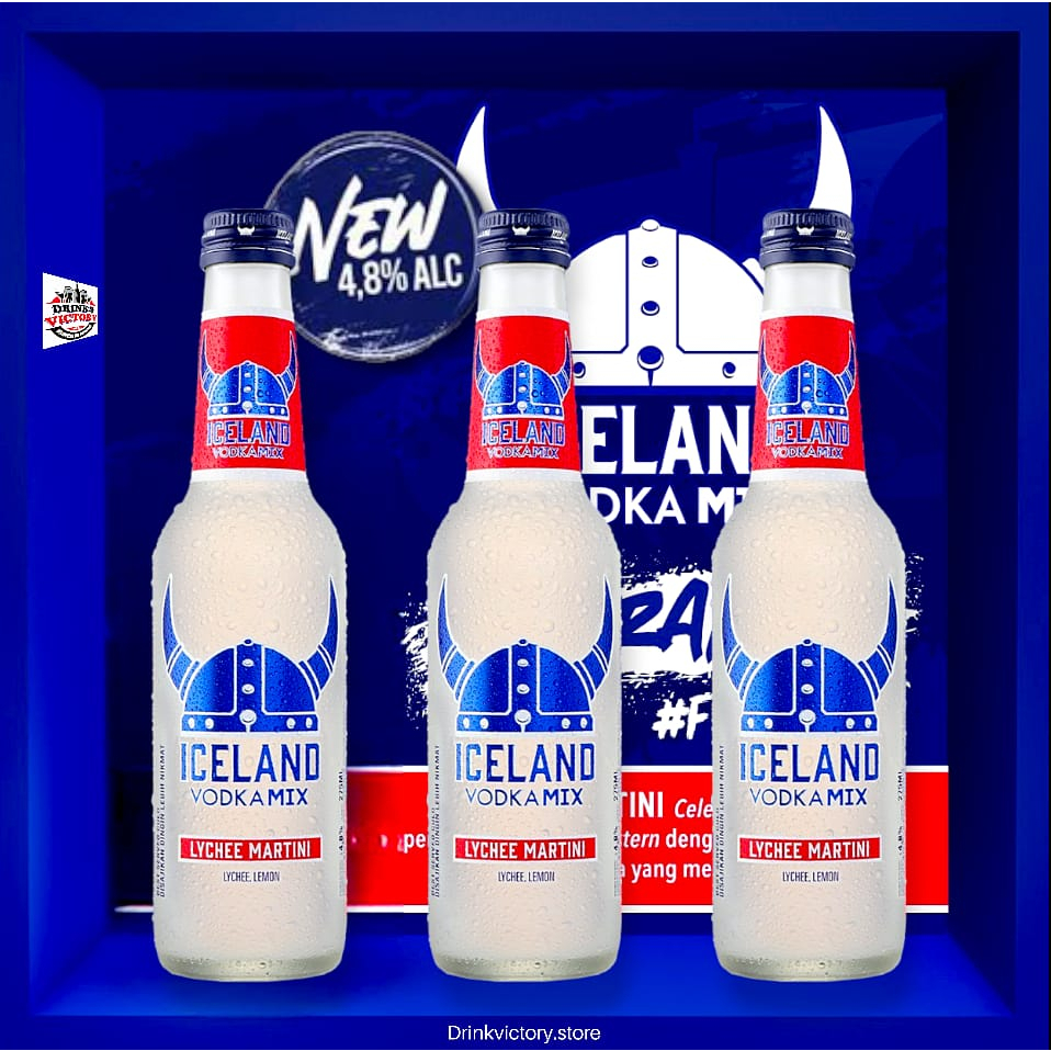 Jual Paket 3 Iceland Vodka Mix LYCHEE MARTINI Botol Kecil 275ml - ALC 4 ...