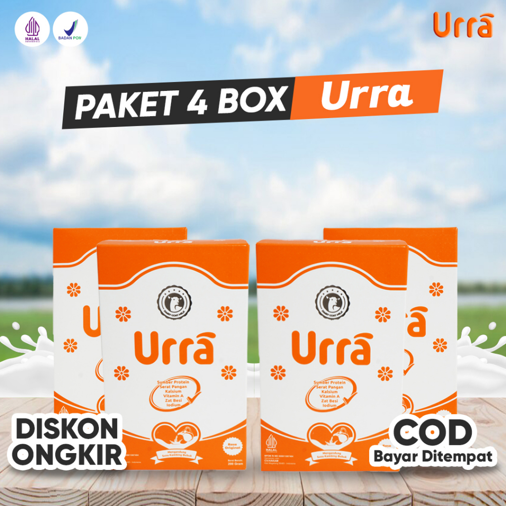 Jual Susu Urra [4 BOX] - Susu Kambing Saneen | Shopee Indonesia