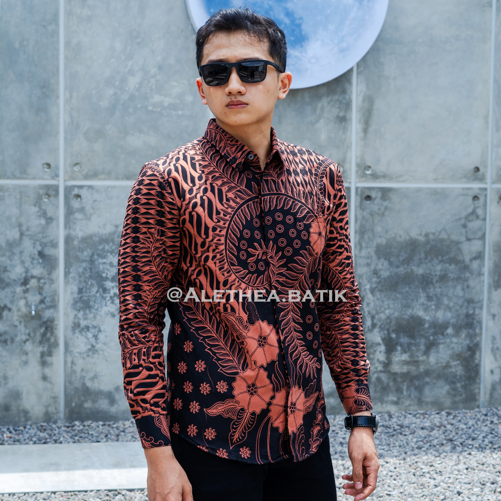 Jual Purba Wisesa Kemeja Batik Pria Katun Premium Slimfit Alethea Batik ...