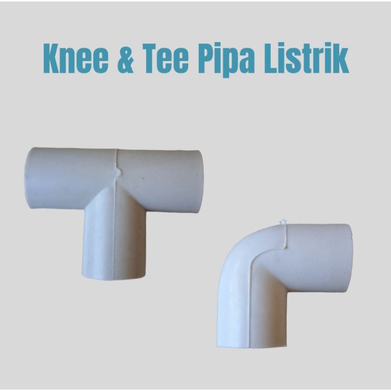 Jual Knee & Tee Pipa 20mm/ Sambungan Pipa Listrik 20mm | Shopee Indonesia