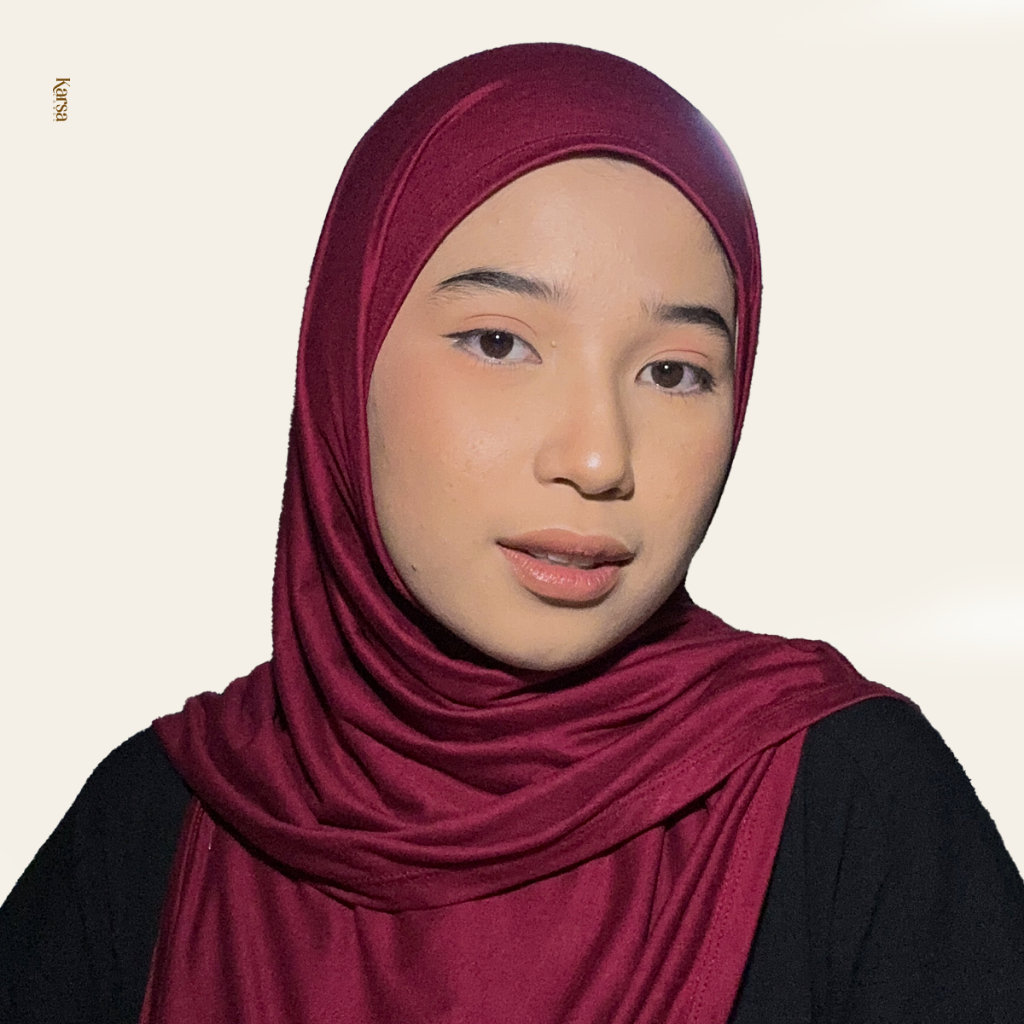 Jual Karsalabel LARGE Nara Pashmina Kaos Oval | Shopee Indonesia