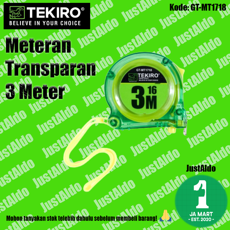 Jual Meteran 3 Meter Transparan Tekiro | Shopee Indonesia