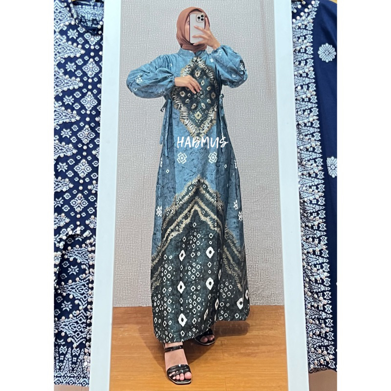 Jual couple gamis jumputan palembang asli sutra silk | Shopee Indonesia