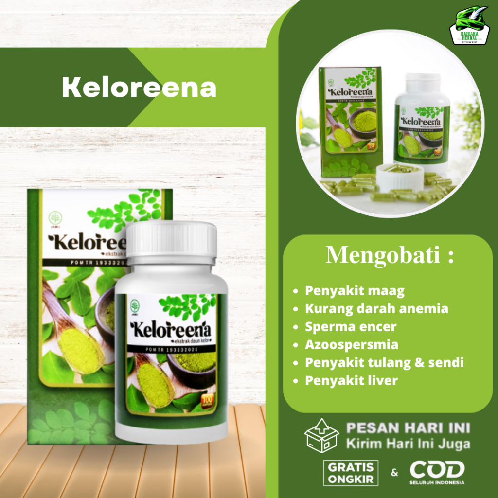 Jual Keloreena Kapsul 100% Ekstrak Daun Kelor Asli Ekstrak Moringa ... Jual Keloreena Kapsul 100% Ekstrak Daun Kelor Asli Ekstrak Moringa ...