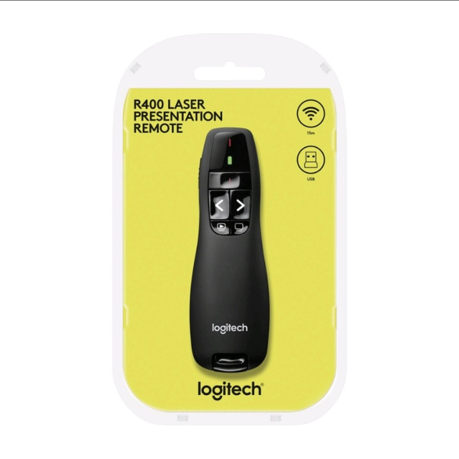Jual Logitech R400 USB Wireless Presenter Laser Pointer Powerpoint PPT ...