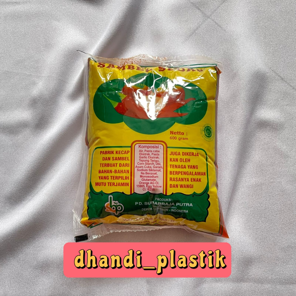 Jual Saos sambal sedap cap surabraja /saos khas cirebon 600gr+bubble ...