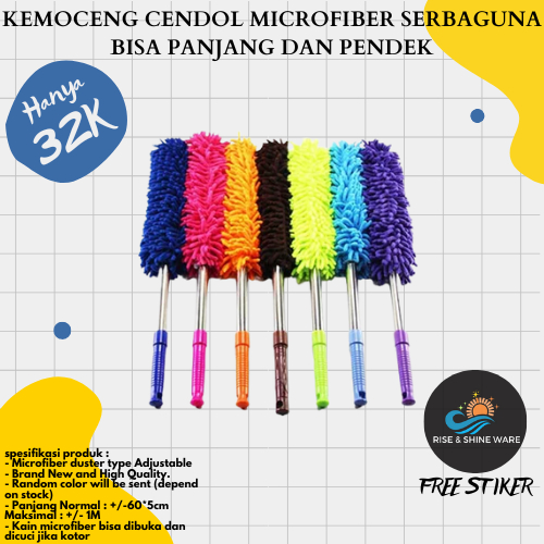 Jual Kemoceng Cendol Microfiber Adjustable / Kemoceng Tarik Serbaguna ...