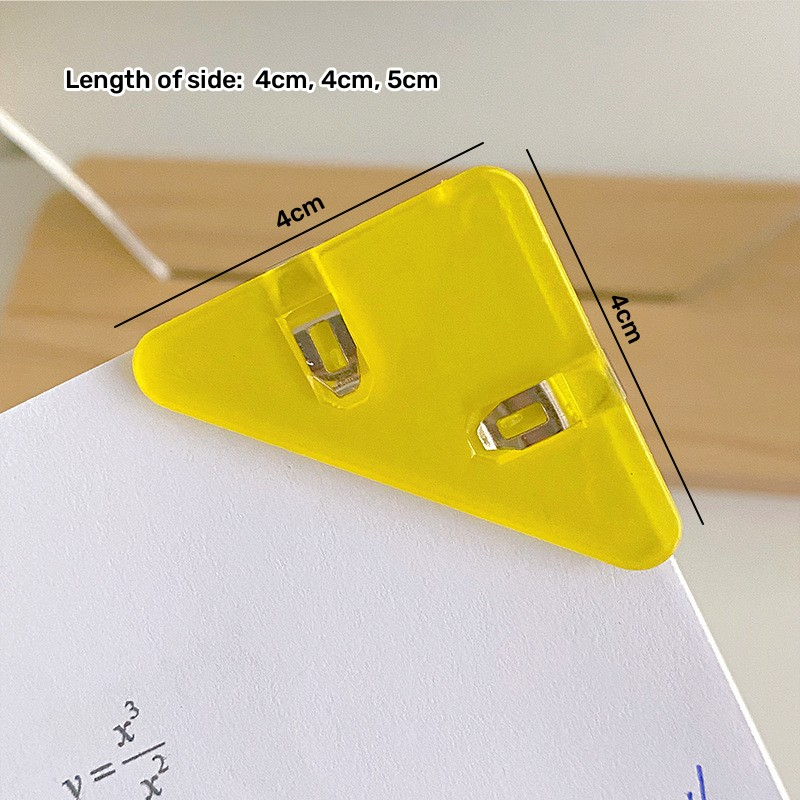 Jual Klip kertas warna warni Klip sudut kertas segitiga Klip binder ...