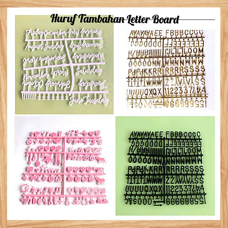 Jual Grosir Murah 2 cm - Huruf Tambahan untuk Letter Board / Papan Nama ...