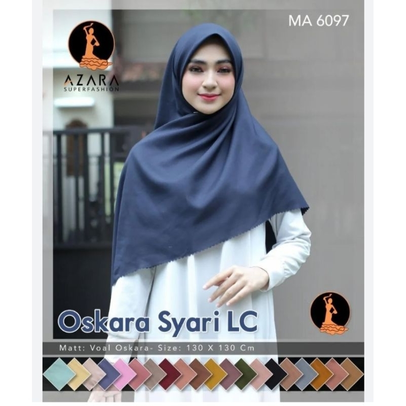 Jual Hijab Azara Navy Jumbo laser cut ukuran 130x130 | Shopee Indonesia