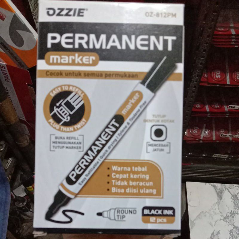 Jual Spidol Permanent Marker Hitam | Shopee Indonesia