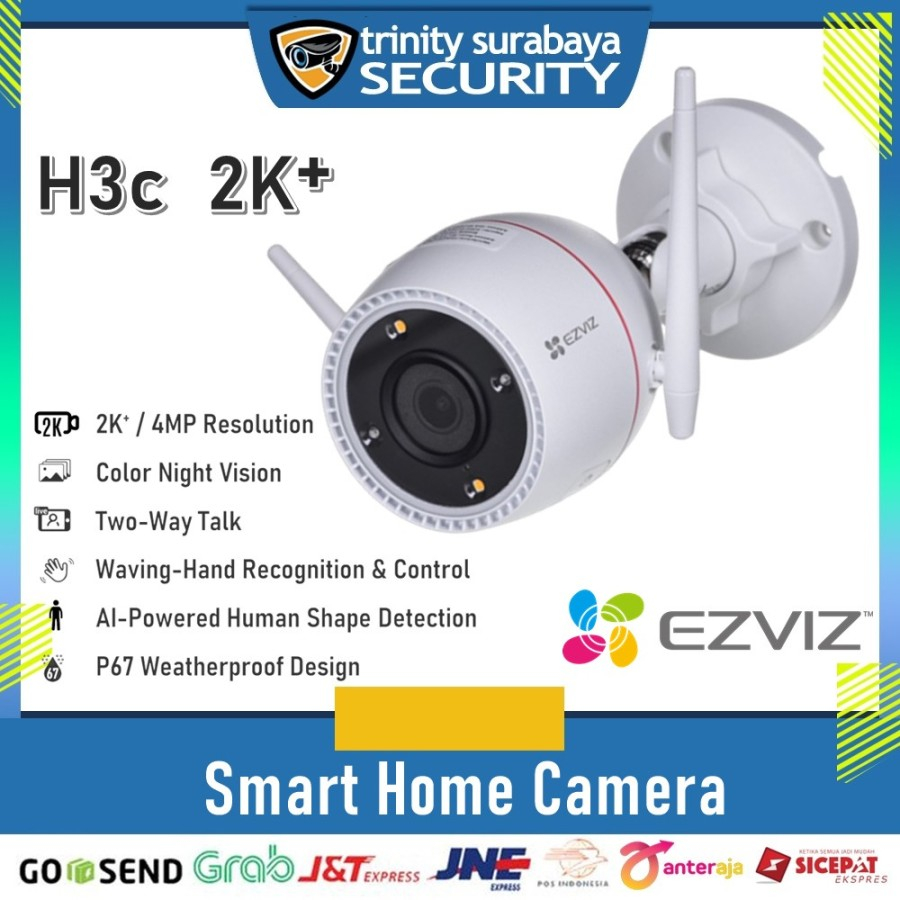 Jual EZVIZ H3C 2K Wi-Fi Smart Home Camera Trinity | Shopee Indonesia
