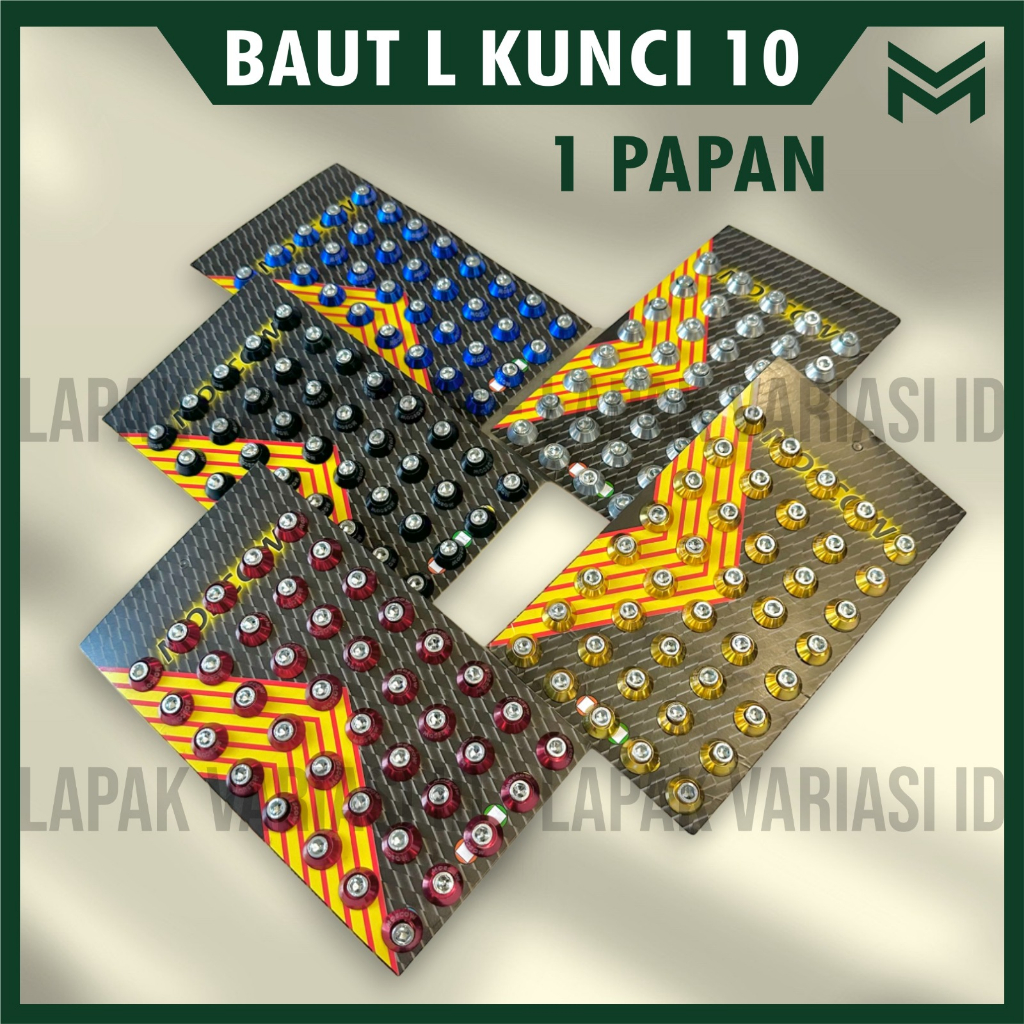 Jual BAUT L 10 / BAUT KERUCUT BAUT POSH 6MM SET RING + MONEL CNC baut ...