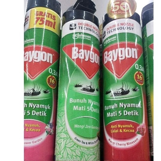 Jual BAYGON SEMPROT OBAT NYAMUK UK 600ML ZEN GARDEN ( HIJAU ) | Shopee ...