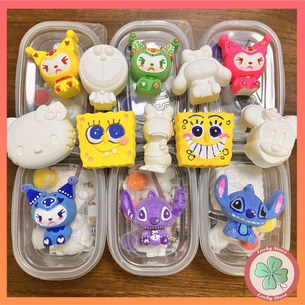 Jual Melukis Mewarnai Patung Gypsum Mainan Edukasi Anak Paket Set Lukis ...