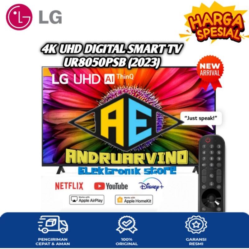 Jual LG 50UR8050PSB 4K UHD SMART TV 50 INCH MAGIC REMOTE GARANSI RESMI LG | Shopee Indonesia