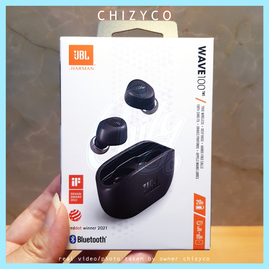 Jual JBL WAVE BLACK 100 TRUE WIRELESS BLUETOOTH HEADSET | OFFICIAL JBL ...