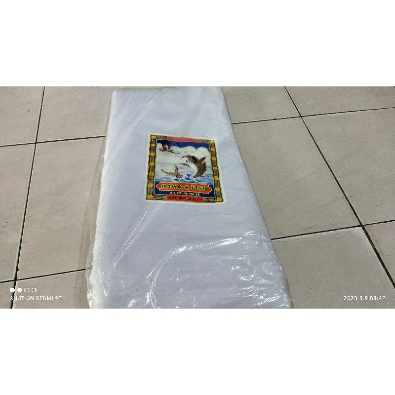 Jual Kain putih mori Cap hawk & fish brand | Shopee Indonesia