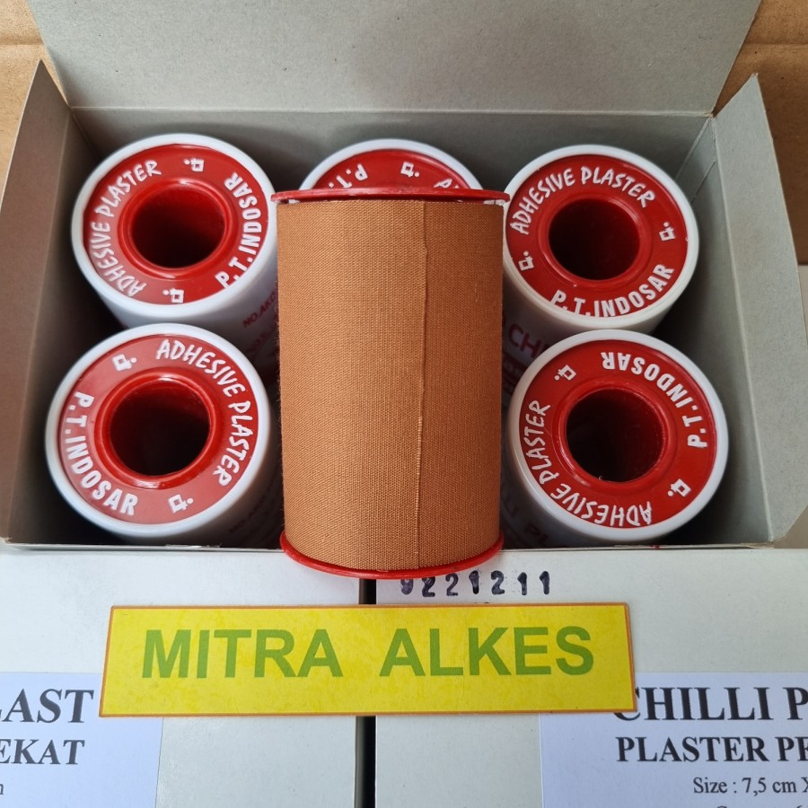 Jual Chilli Plast 7,5 cm x 4,5 m. Plaster Perekat 7.5cm x 4.5m. Plester ...