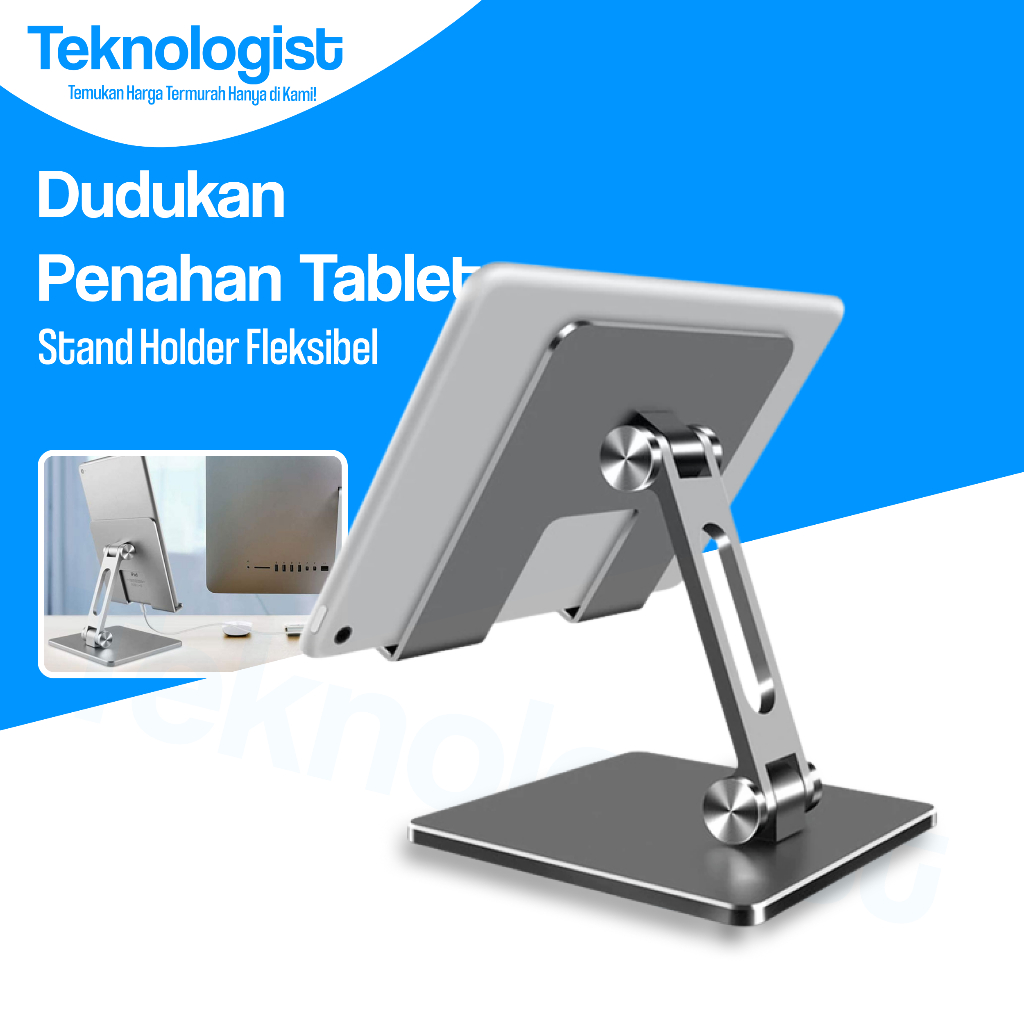 Jual Stand Tablet Ipad Aluminium / Dudukan Penahan Tablet Ipad Gadget Stand Holder Aluminium ...