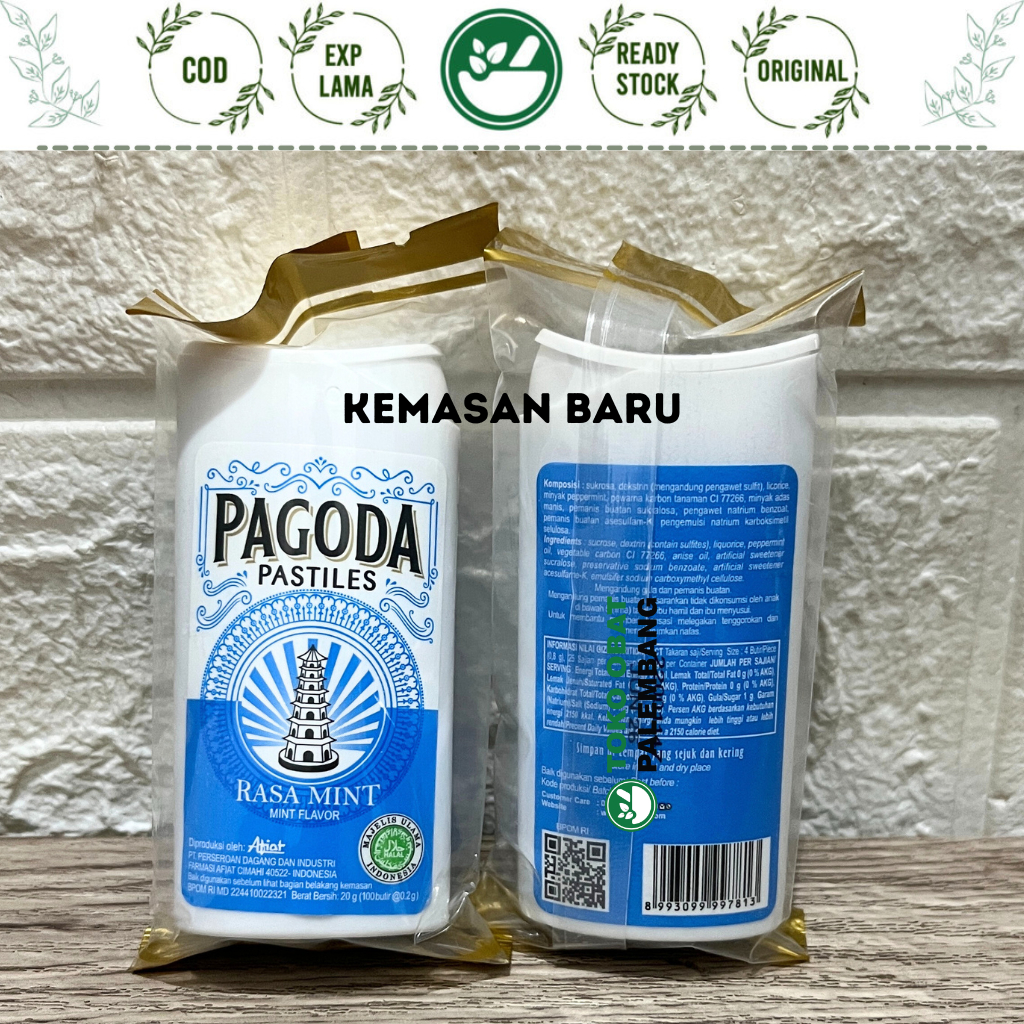 Jual PAGODA PASTILES 20gr RASA MINT PERMEN PAGODA PASTILES afiat ...