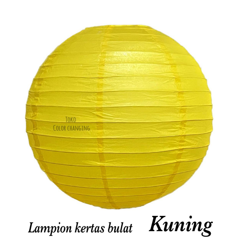 Jual Lampion Gantung Kertas Bulat 45 cm hanging round paper lantern ...