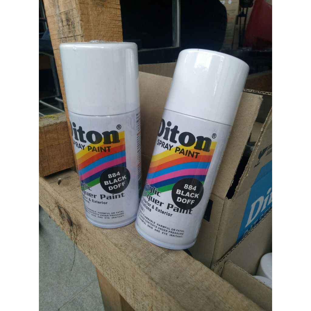 Jual Pilok Pilox Cat Semprot Diton 150cc black doff 884 clear 8540 putih-840 biru hitam 839 ...