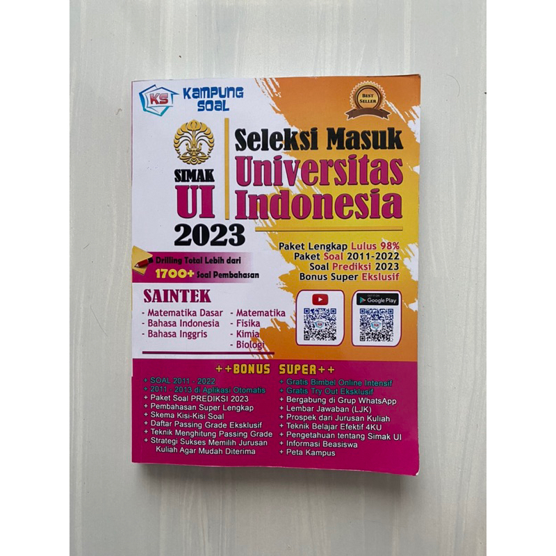 Jual SIMAK UI SAINTEK 2023 by Kampung Soal ORI | Shopee Indonesia