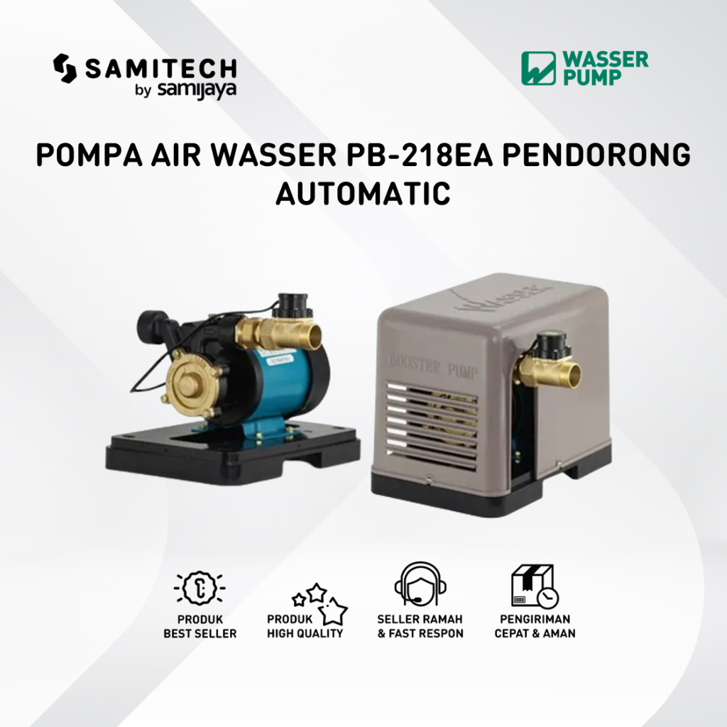 Jual POMPA AIR DORONG WASSER PB-218EA / BOOSTER PUMP WASSER PB 218 EA ...