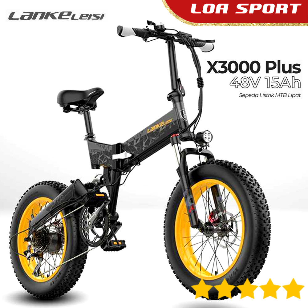 Jual Sepeda Listrik Lipat Lankeleisi X3000 Plus Ban Besar 20 Inch 48V ...