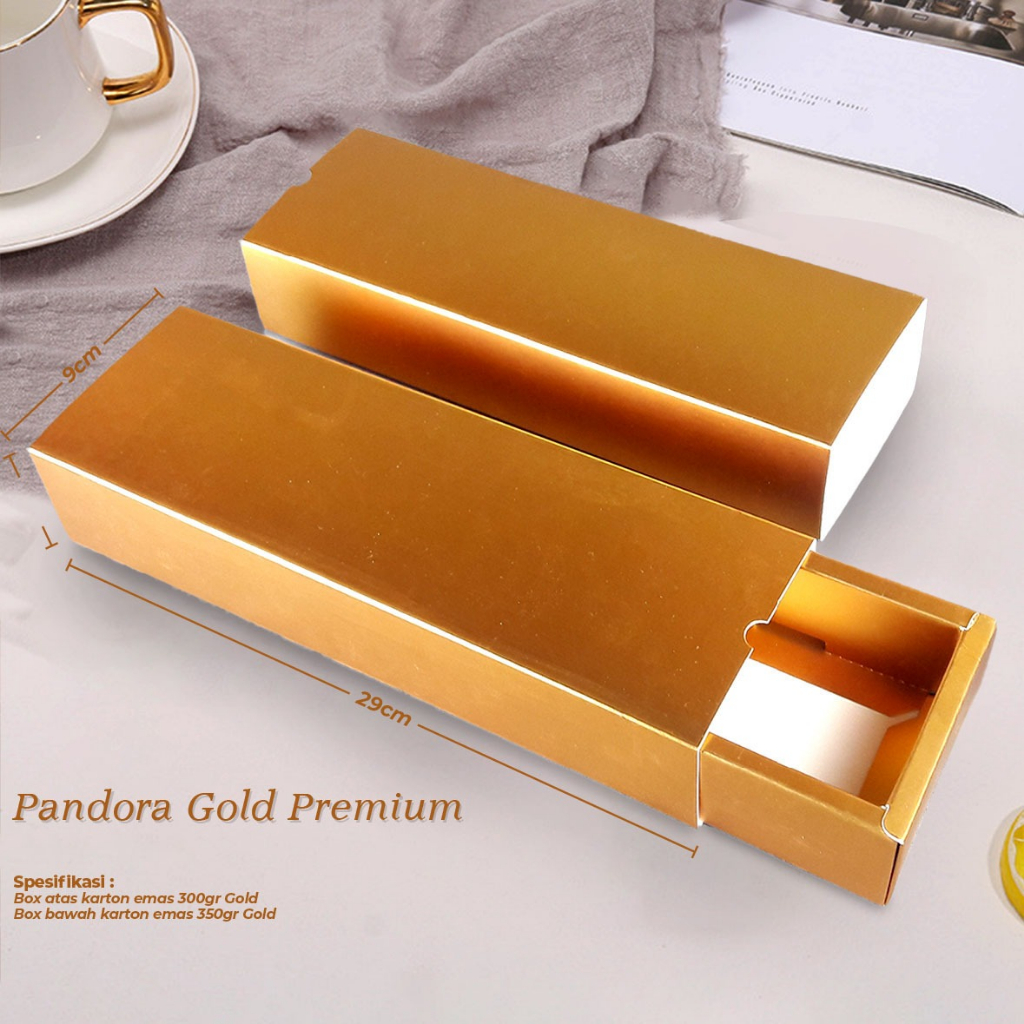 Jual Box Kue| Box Pandora Gold Premium ( 1 Bal 24 Set ) | Shopee Indonesia