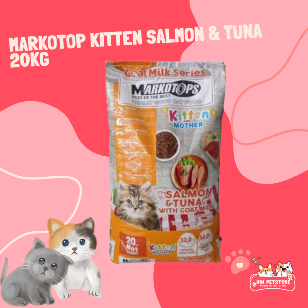 Jual Makanan Kucing - Markotop Kitten Salmon & Tuna 20kg [REGULER ...