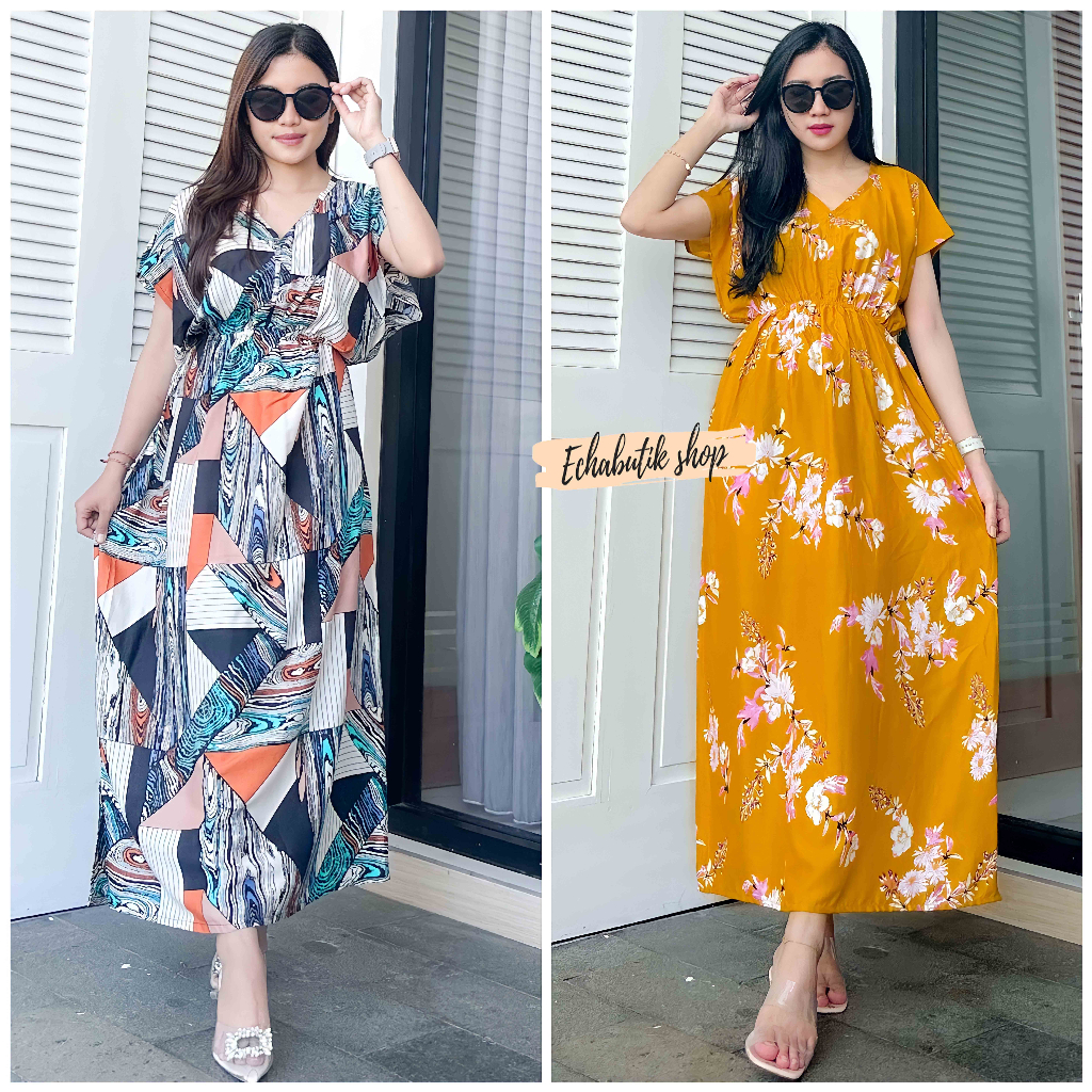 Jual Daster Dress Manohara Jumbo xxl Panjang Bali | Shopee Indonesia