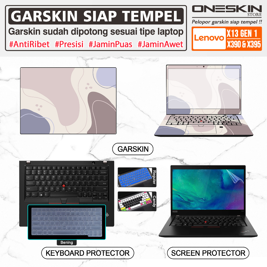 Jual Garskin Sticker Laptop Pelindung Screen Keyboard Protector Lenovo ...
