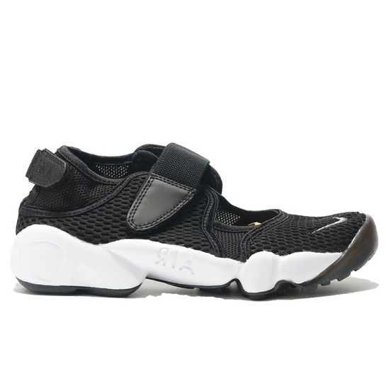 Jual Sepatu Sneaker Air Rift Breathe Black White Original | Shopee ...