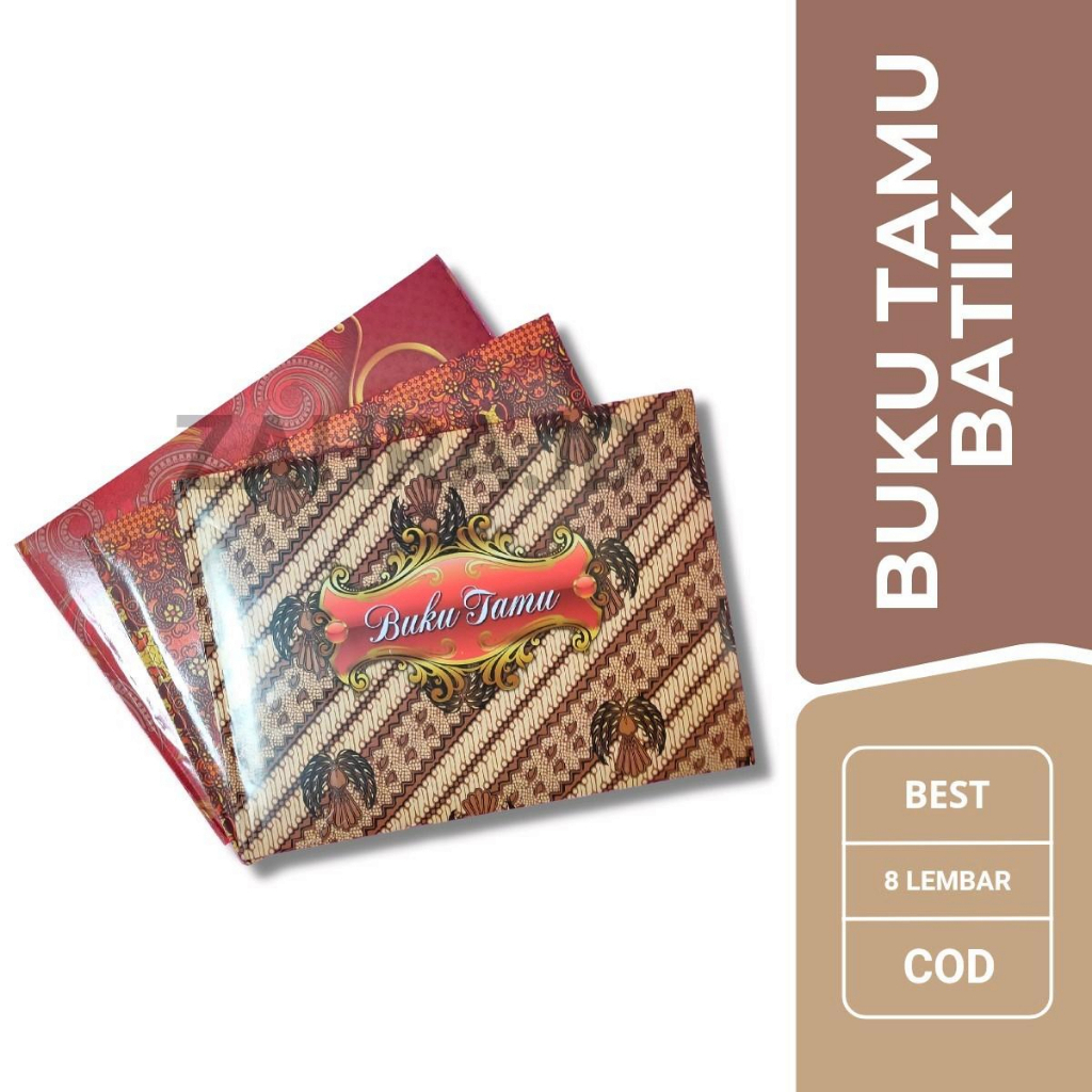 Jual Map Buku Tamu Motif Batik isi 8 lembar | Shopee Indonesia