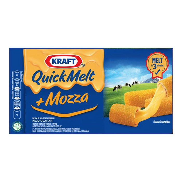 Jual KEJU KRAFT Cheddar Quick Melt Cheese Cepat Leleh 175 gr | Shopee ...