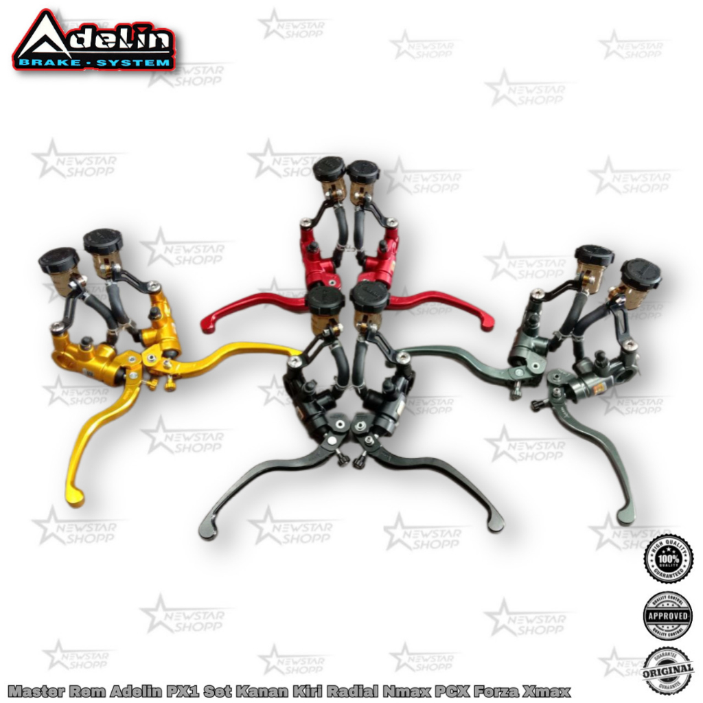 Jual Master Rem Adelin PX1 17,5mm Kanan Kiri Radial Nmax New Old Aerox PCX 150 160 ADV 250 XMAX ...